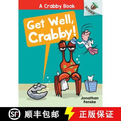 【3-4周达】Get Well, Crabby!: An Acorn Book (A Crabby Book #4) (Library Edition) [9781338767834]