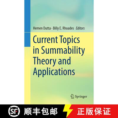 【3-4周达】精装 Current Topics in Summability Theory and Applications (1st ed. 2016) [9789811009129]
