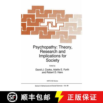 【3-4周达】精装 Psychopathy : Theory, Research and Implications for Society [9780792349198]
