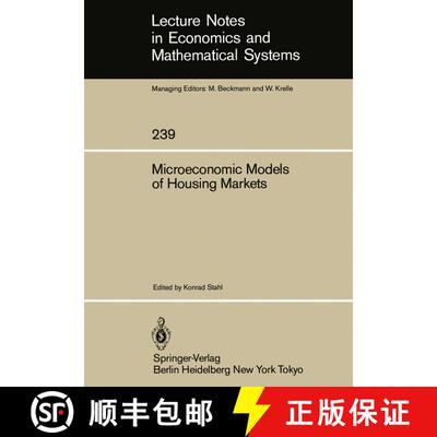 【3-4周达】Microeconomic Models of Housing Markets [9783540151937]