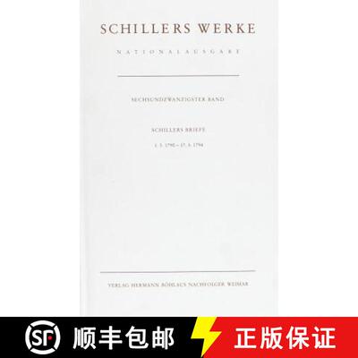 【3-4周达】Schillers Werke. Nationalausgabe: Band 26: Schillers Briefe 1790–1794. [9783740001407]