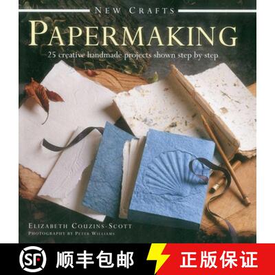 【3-4周达】精装 New Crafts: Papermaking: 25 Creative Handmade Projects Shown Step by Step [9780754829713]