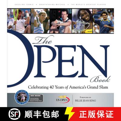 预订 精装 The Open Book: Celebrating 40 Years of America's Grand Slam [With DVD] [9781600781575]