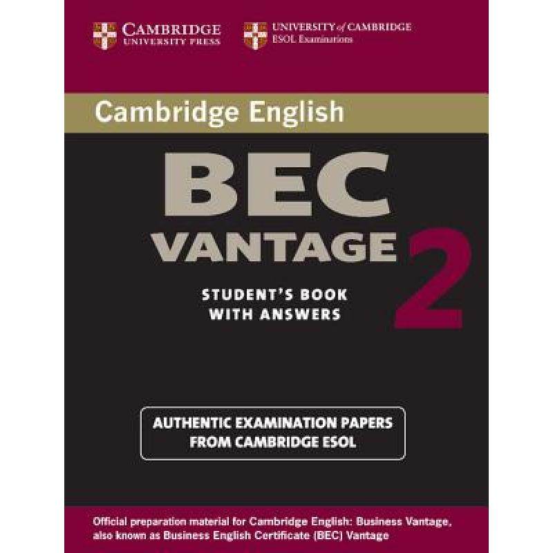 【4周达】Cambridge BEC Vantage 2 Student's Book with Answers: Examination ...