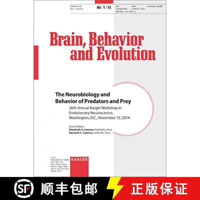 预订 The Neurobiology and Behavior of Predators and Prey [9783318056112]