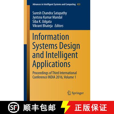 【3-4周达】Information Systems Design and Intelligent Applications : Proceedings of Third Internation... [9788132227533]
