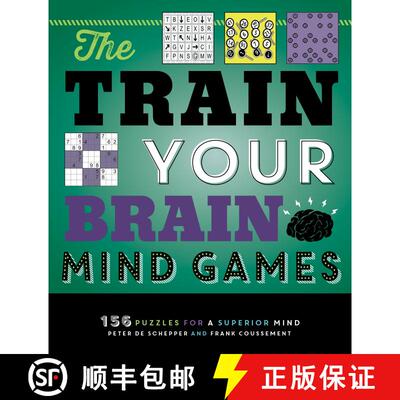 【3-4周达】The Train Your Brain Mind Games: 156 Puzzles for a Superior Mind [9781623540876]