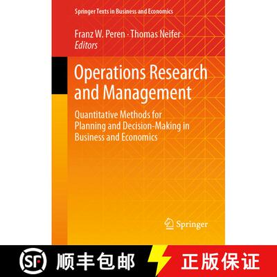 【3-4周达】Operations Research and Management : Quantitative Methods for Planning and Decision-Making... [9783031472053]
