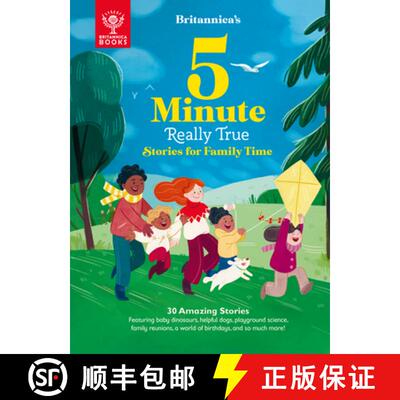 【3-4周达】精装 Britannica's 5-Minute Really True Stories for Family Time: 30 Amazing Stories: Featur... [9781913750381]