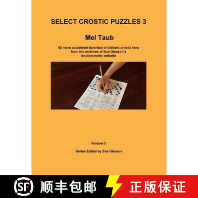 【3-4周达】Select Crostic Puzzles 3: 50 more acclaimed favorites of diehard crostic fans from the arc... [9780998903460]