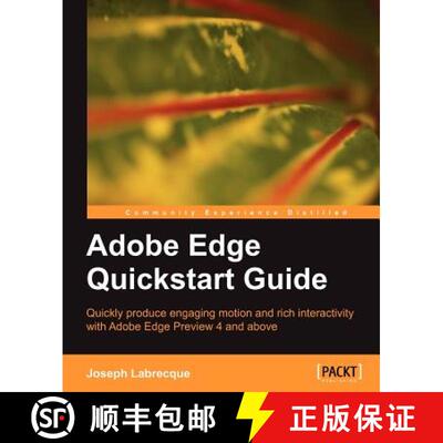 预订 Adobe Edge QuickStart Guide [9781849693301]
