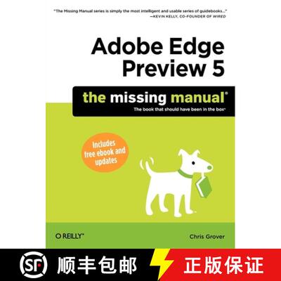 【3-4周达】Adobe Edge Preview 5: The Missing Manual [9781449330309]