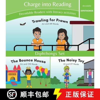 【3-4周达】Charge into Reading Decodable Books (Stage 8): 3 Diphthong Decodable Readers to Help First... [9781955947985]