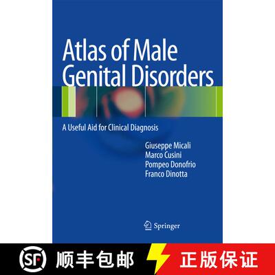 【3-4周达】精装 Atlas of Male Genital Disorders : A Useful Aid for Clinical Diagnosis [9788847027862]