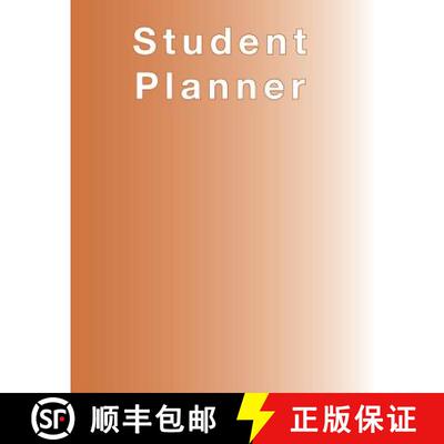 【3-4周达】Burnt Orange Planner, Agenda, Organizer for STUDENTS, (undated) large 8.5 x 11, Weekly Vie... [9781941775363]
