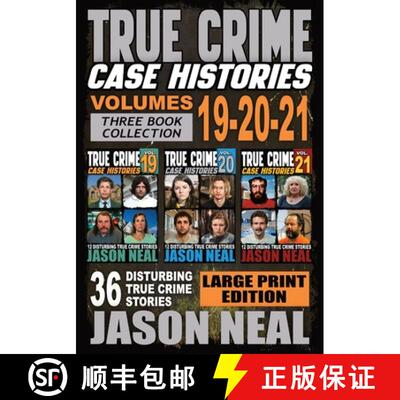 【3-4周达】True Crime Case Histories - (Books 19, 20, & 21) LARGE PRINT EDITION: 36 Disturbing Storie... [9781964613543]