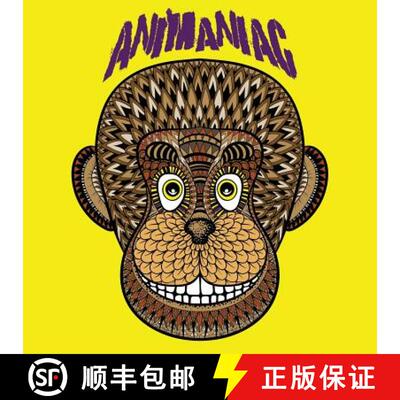 【3-4周达】Animaniac: Animal Adult Coloring Book: 50 Fun & Detailed Animal Pictures to Color (Includi... [9781988245256]
