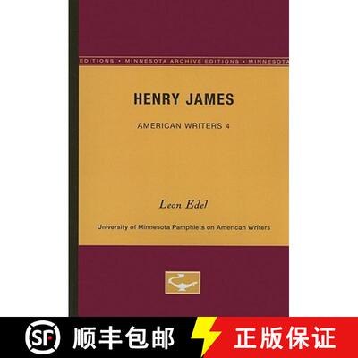 【3-4周达】Henry James - American Writers 4: University of Minnesota Pamphlets on American Writers [9780816602063]