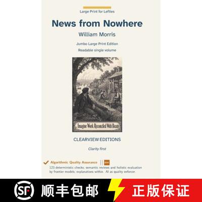 【3-4周达】精装 News from Nowhere [9798259517806]