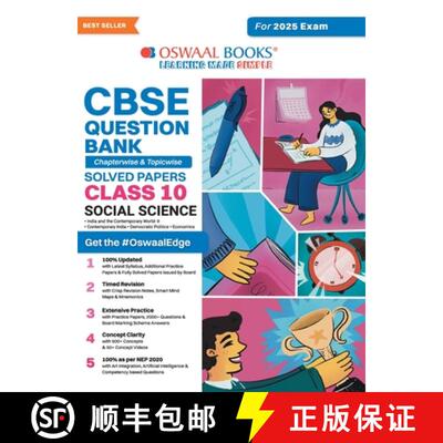 【3-4周达】Oswaal CBSE Question Bank Class 10 Social Science, Chapterwise and Topicwise Solved Papers... [9789359581231]
