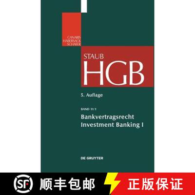 【3-4周达】精装 Bankvertragsrecht：Investment Banking II [9783899494174]