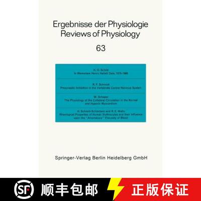 【3-4周达】Ergebnisse der Physiologie / Reviews of Physiology: Biologischen Chemie und Experimentelle... [9783662310403]