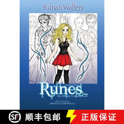 【3-4周达】Runes: Coloring Book [9781943053568]