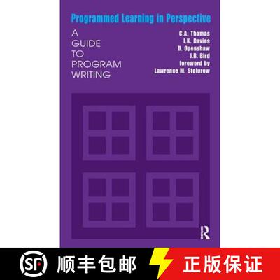 【3-4周达】精装 Programmed Learning in Perspective: A Guide to Program Writing [9781138530904]