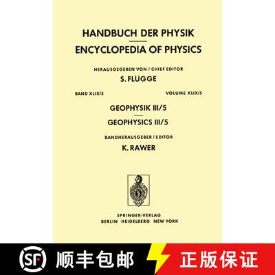 【3-4周达】Geophysik III / Geophysics III: Teil V / Part V [9783642809903]