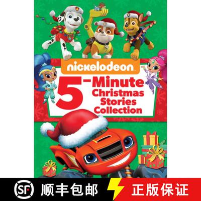 【3-4周达】精装 Nickelodeon 5-Minute Christmas Stories (Nickelodeon) [9781524763985]