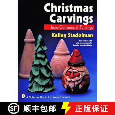 【3-4周达】Christmas Carvings from Commercial Turnings [9780887406973]
