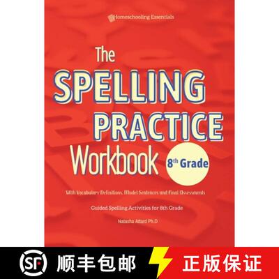 【3-4周达】The Spelling Practice Workbook 8th Grade with Vocabulary Definitions, Model Sentences and ... [9789918006526]