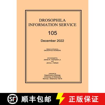 【3-4周达】Drosophila Information Service, 2022, Volume 105 [9781365817267]