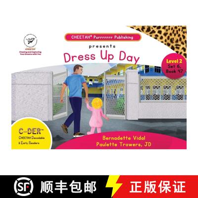 【3-4周达】C-DER (Cheetah Decodable & Early Readers) Set 6, Book 47, Dress Up Day [9798330350209]