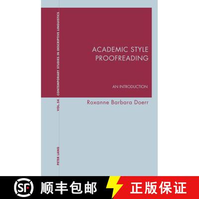 【3-4周达】Academic Style Proofreading : An Introduction [9781800797307]