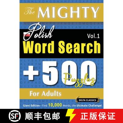 【3-4周达】The Mighty Polish Word Search - 500 Puzzles for Adults - Delta Classics - Giant Edition - ... [9798349046711]