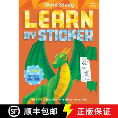 【3-4周达】Learn by Sticker: Word Study: Use Phonics to Create 10 Mythical Creatures! [9781523529728]