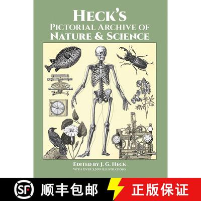预订 Heck's Iconographic Encyclopedia of Sciences, Literature and Art: Pictorial Archive of Nature an... [9780486282916]