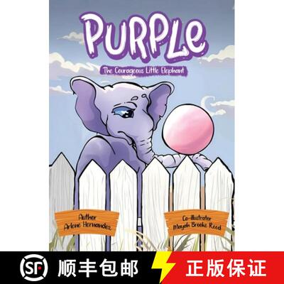 【3-4周达】精装 Purple The Courageous Little Elephant [9798348168926]