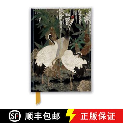 【3-4周达】Ashmolean: Cranes, Cycads and Wisteria by Nishimura So-Zaemon XII (Foiled Journal) [9781787558045]