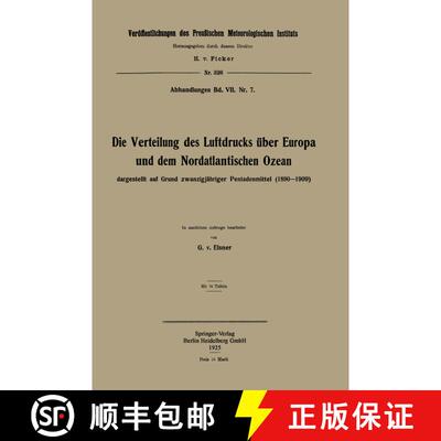【3-4周达】Die Verteilung des Luftdrucks über Europa und dem Nordatlantischen Ozean : dargestellt au... [9783662302897]