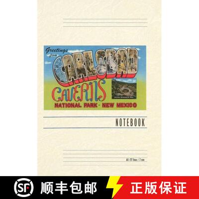 【3-4周达】Vintage Lined Notebook Greetings from Carlsbad Caverns, New Mexico [9798385436897]