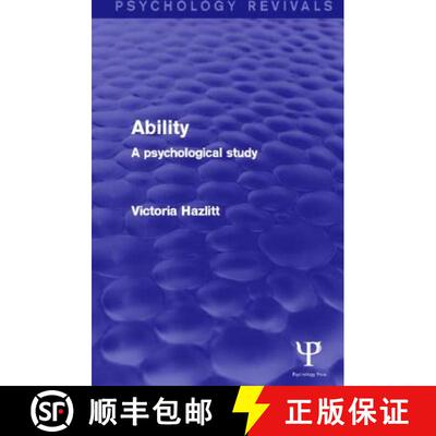 【3-4周达】精装 Ability (Psychology Revivals): A Psychological Study [9781848722507]