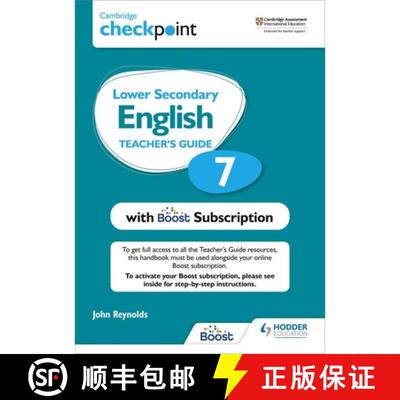 【3-4周达】Cambridge Checkpoint Lower Secondary English Teacher's Guide 7 with Boost Subscription Boo... [9781398300668]