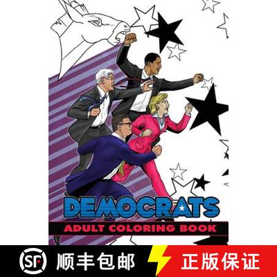 【3-4周达】Political Power: Democrats Adult Coloring Book [9781949738919]
