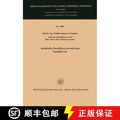 【3-4周达】Analytische Darstellung symmetrischer Koppelkurven [9783663061700]