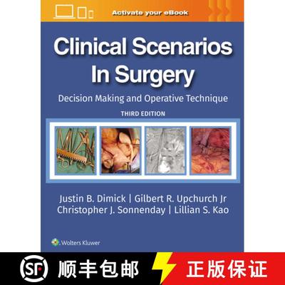 【3-4周达】Clinical Scenarios in Surgery : Decision Making and Operative Technique [9781975213343]