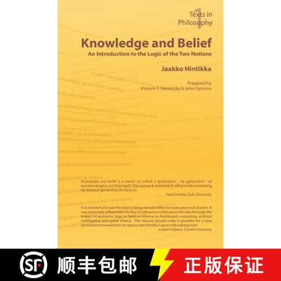 【3-4周达】Knowledge and Belief - An Introduction to the Logic of the Two Notions [9781904987086]
