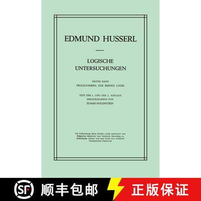 【3-4周达】精装 Logische Untersuchungen: Erster Band Prolegomena zur reinen Logik [9789024717224]