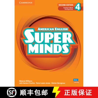 【3-4周达】Super Minds Level 4 Teacher' Book with Digital Pack American English [9781108920933]